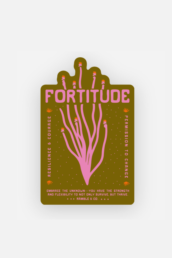 fortitude + way out west | sticker – Ramble and Company