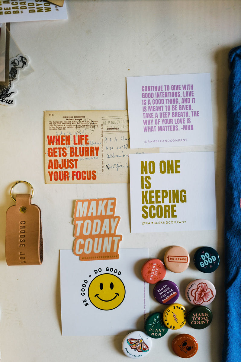 make today count | sticker – Ramble and Company