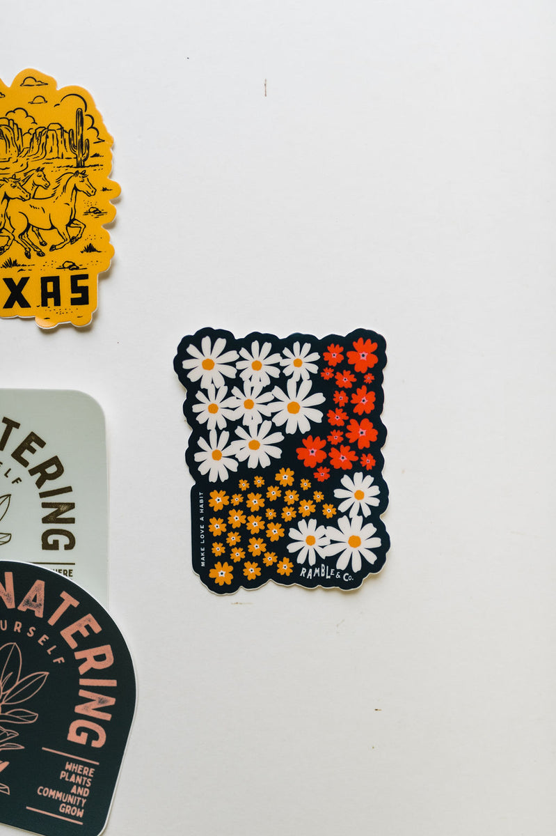 make love a habit | sticker – Ramble and Company